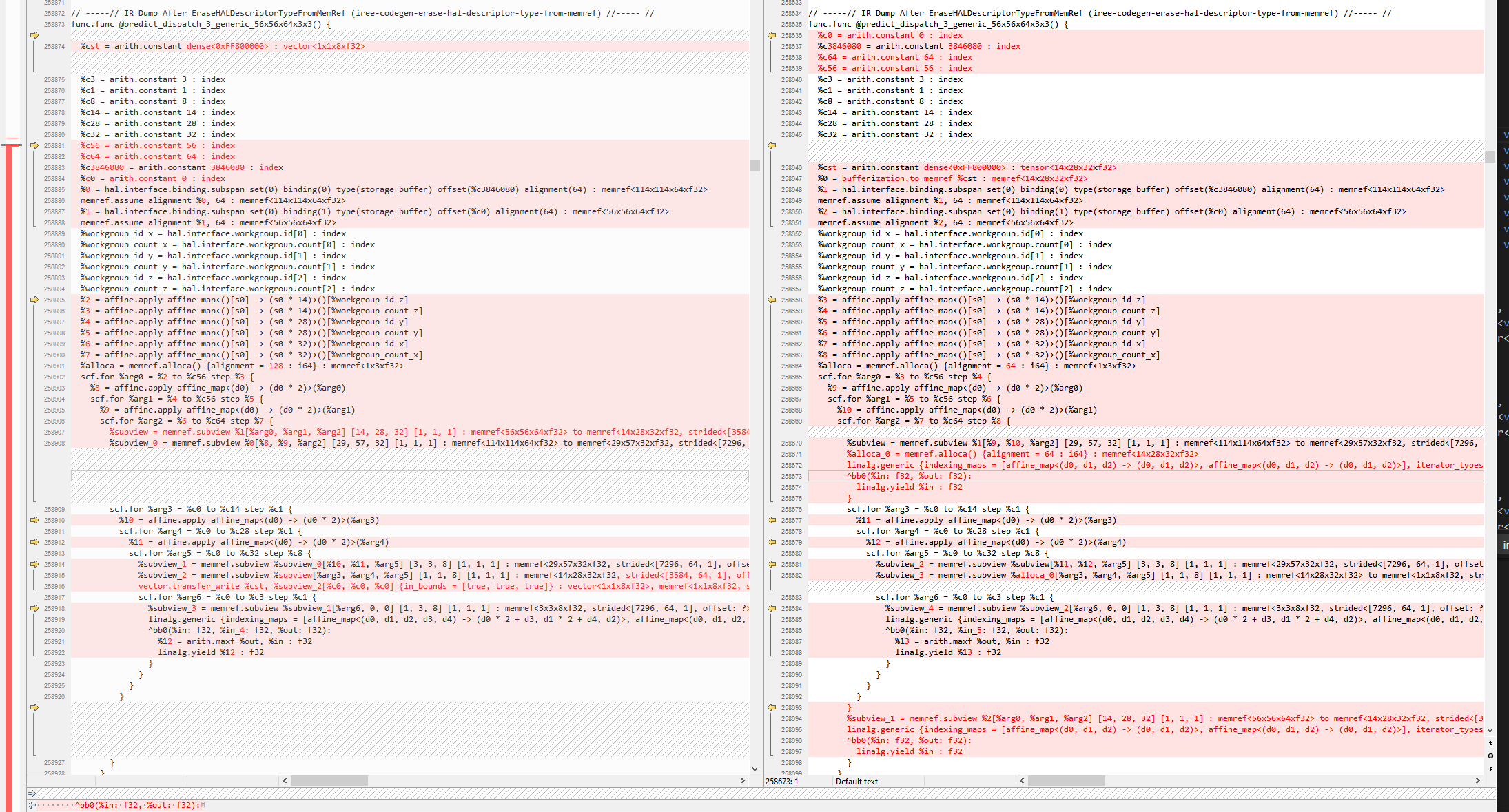 TileAndDistributeToWorkgroups change introducing stack allocations and ...