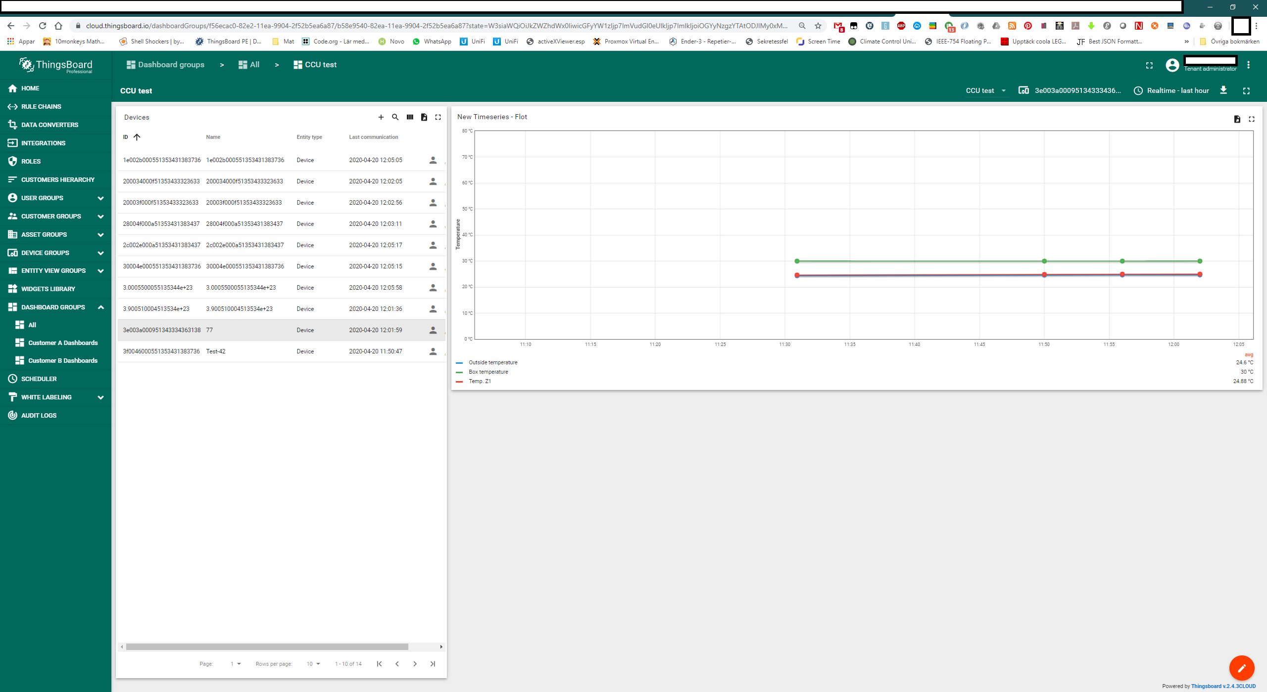 Devices widged handles IDs and labels column values as numbers · Issue ...