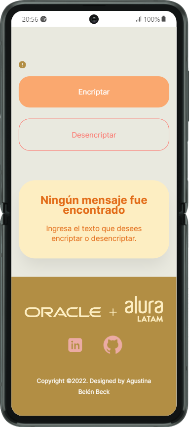 GitHub - beck120/Challenge-1-Alura-Oracle: Encriptador y desencriptador de textos