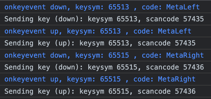 Wrong MacOS meta key (⌘) keysym · Issue #1696 · novnc/noVNC · GitHub