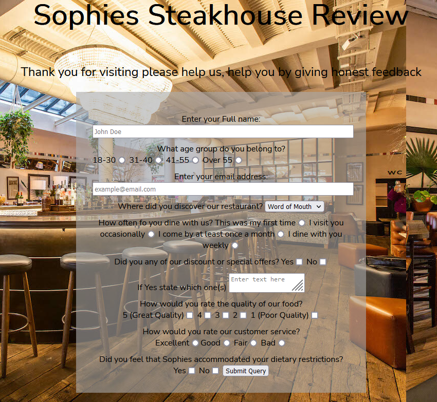 GitHub - ObiUche/RESTRAURENT-QUESTIONNAIRE