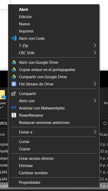Context menu disappears automatically inside google drive filestream's drive · Issue #2656 ...