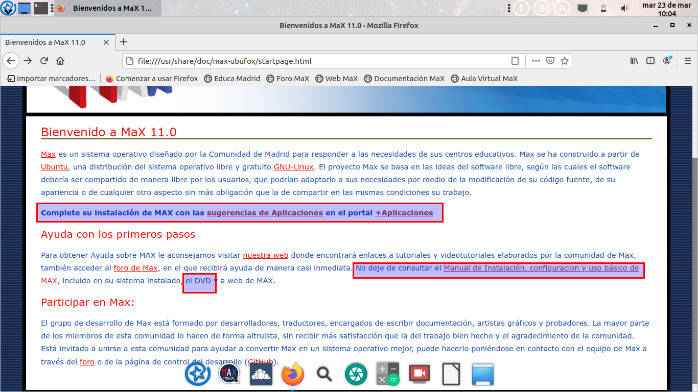 MAX11 RC1: mejoras, errores, propuestas · Issue #1037 · max-linux/max ...