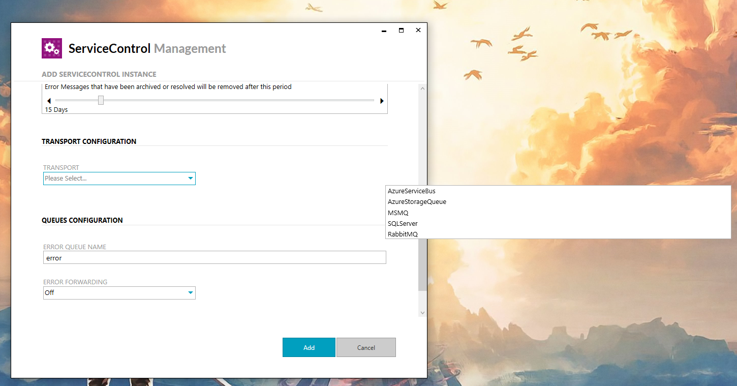 ServiceControl Management(SCMU) menu dropdown menus are properly aligned on devices supporting ...