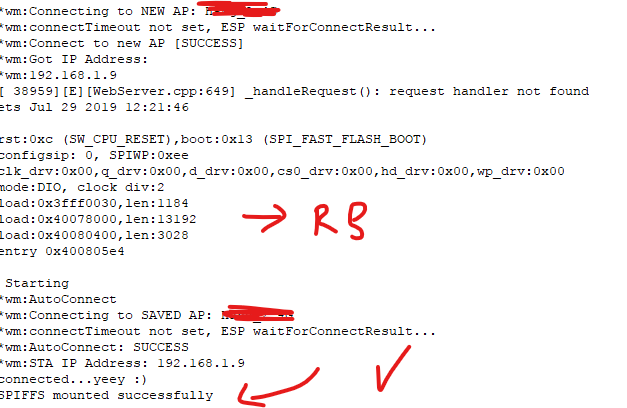 After first time setting WiFi credentials and connecting, Webserver is not reachable · Issue ...