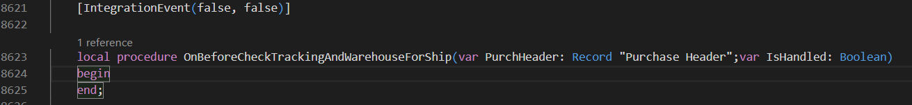 [Event Request] Codeunit 90 Purch.-Post - OnBeforeCheckTrackingAndWarehouseForShip · Issue ...