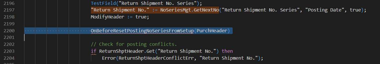 [Event Request] Codeunit 90 Purch.-Post - OnBeforeResetPostingNoSeriesFromSetup · Issue #10163 ...