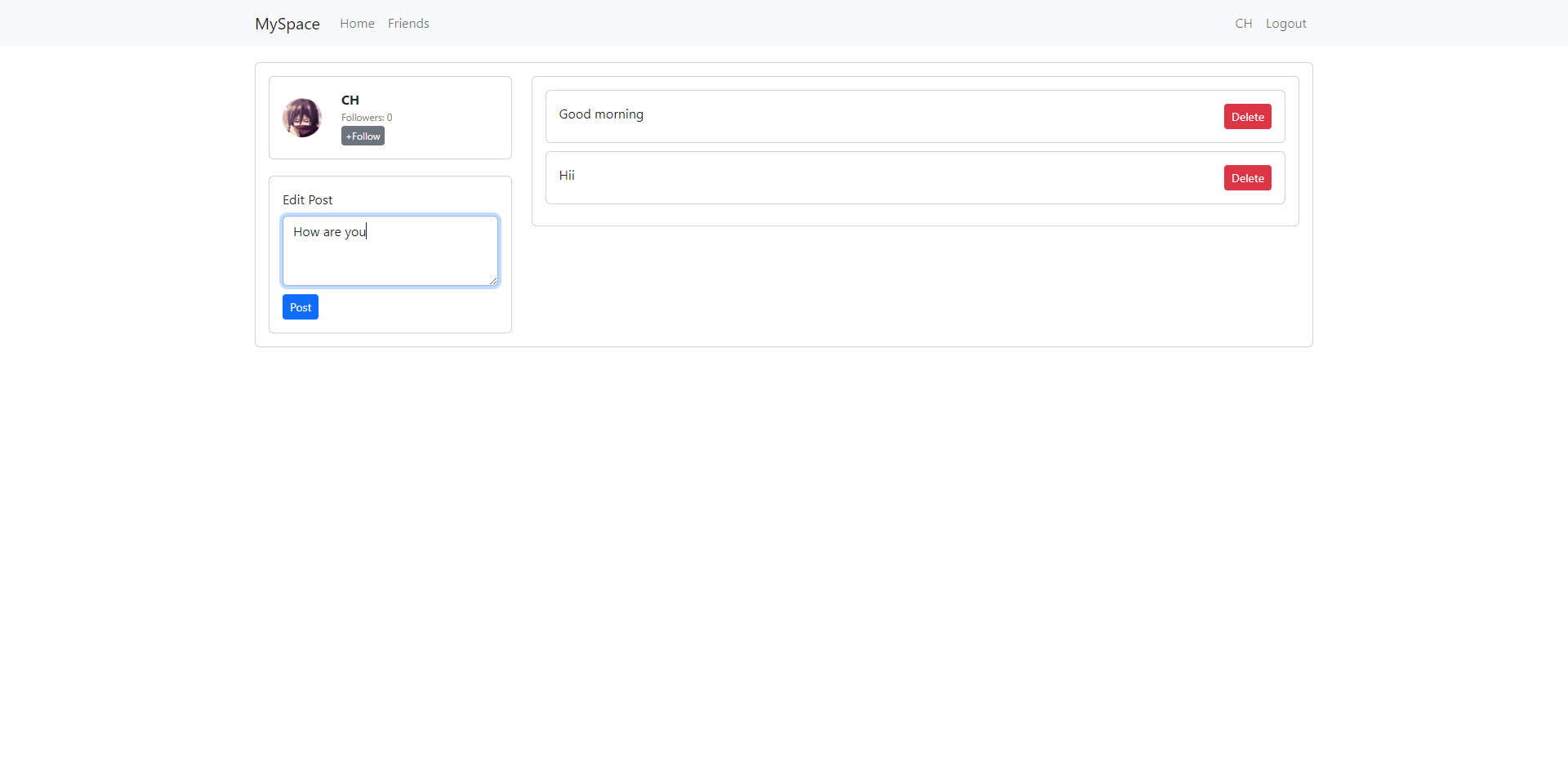 GitHub - chiewhui1113/MySpace-Website: A website that can login/sign up ...