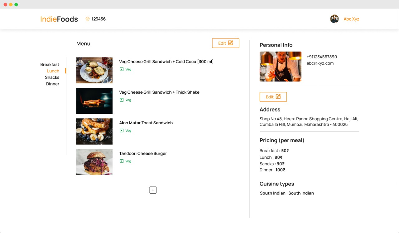 GitHub - Indie-Foods/frontend