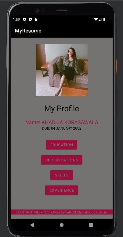 GitHub - 4khadija/MyResume-App