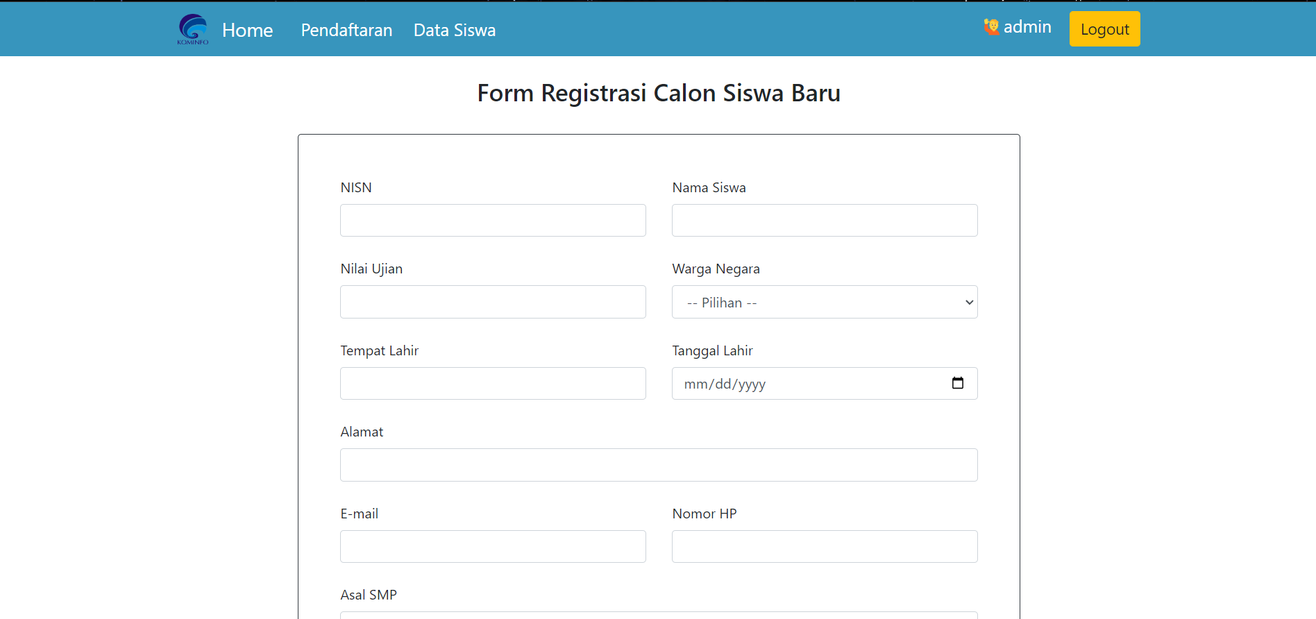 GitHub - Gedearya/penerimaanSiswaBaru: Belajar PHP CRUD