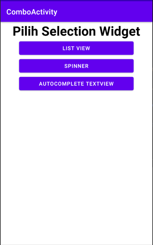 GitHub - achmadtaufiqhidayat/Selection-Widget-Android-Studio
