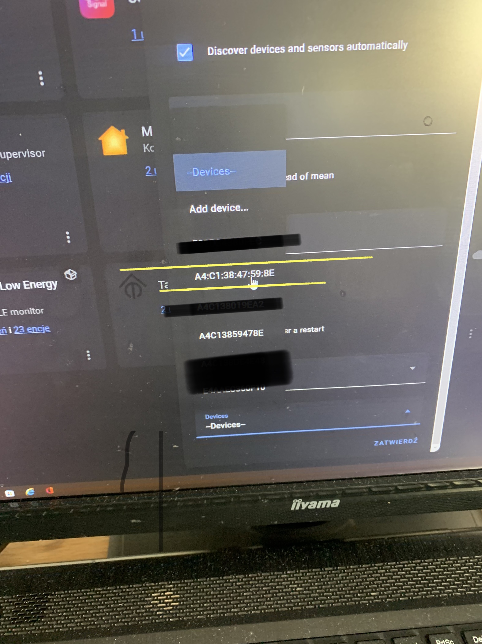 Add manualy LYWSD03MMC · Issue #588 · custom-components/ble_monitor · GitHub