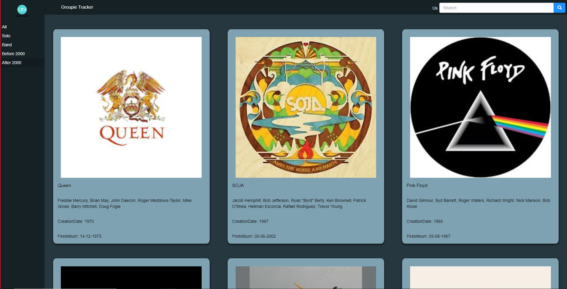 GitHub - FeutreEnBois/Groupie-Tracker