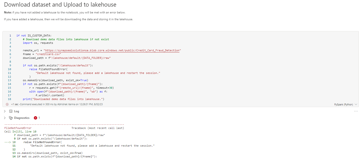 Adding a lakehouse to the dataset · Issue #220 · microsoft/studentambassadors · GitHub
