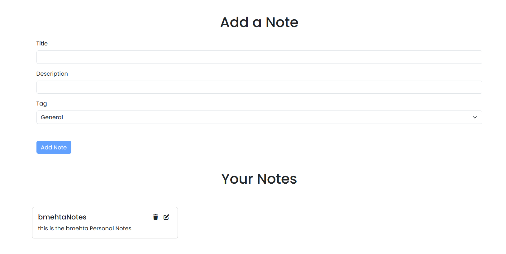 GitHub - mananaggarwal2001/iNoteBook: This is the react based full stack Application.