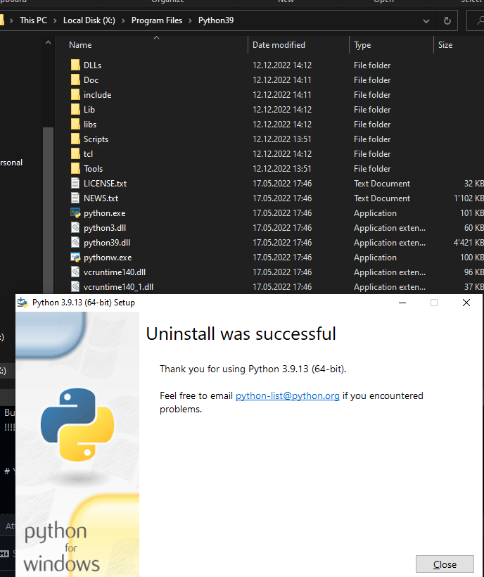 Python uninstalls wrong instance if it isn't installed in C:/... · Issue #100199 · python ...