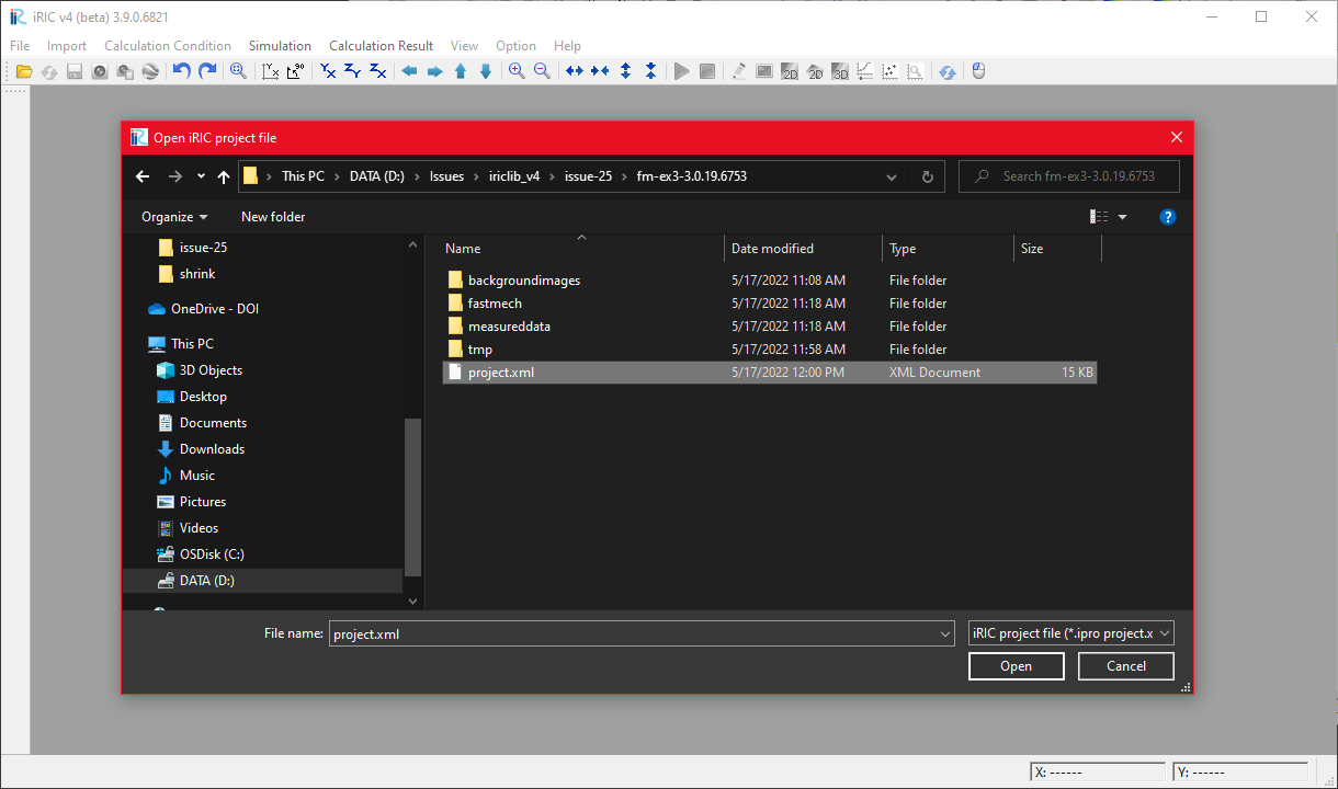 iRIC crashes in v4 when opening a file with 2d and 3d results · Issue #1034 · i-RIC/prepost-gui ...