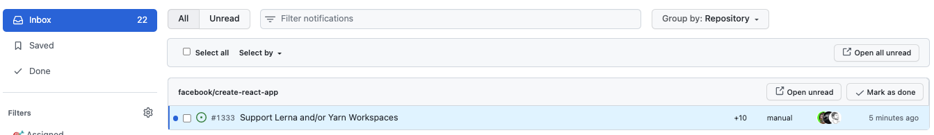 Add prev/next buttons to 'Group by: Repository' and/or show all notifications when grouped in ...