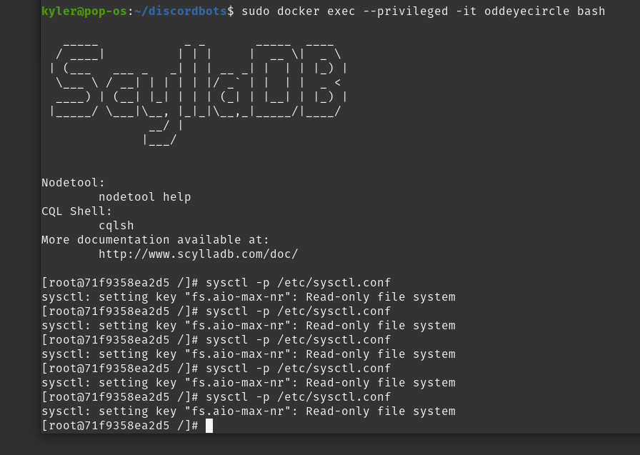 ScyllaDb sometimes fails to start up: INFO gave up: scylla entered FATAL state, too many start ...