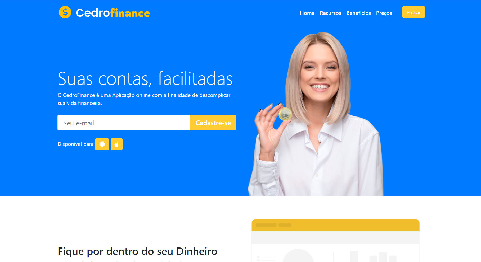 GitHub - CarolinaCedro/cedro-finance-Bootstrap: Projetinho criado com foco em utilizar a ...