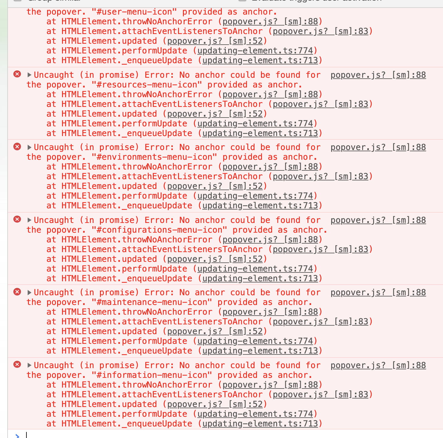 Exception when logged in as a user (or in login page) · Issue #532 ...