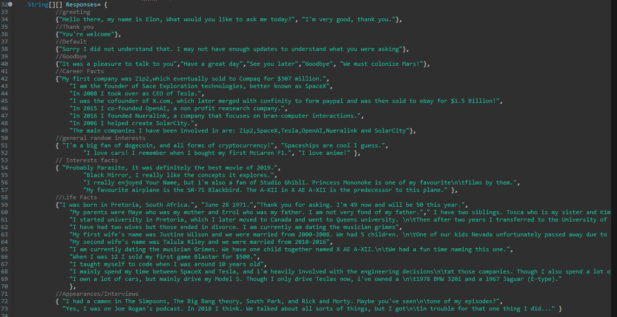 GitHub - COSC-310-Team1/ChatBot-Assignment-3
