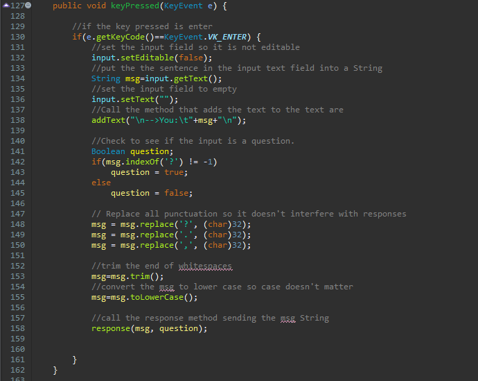GitHub - COSC-310-Team1/ChatBot-Assignment-3