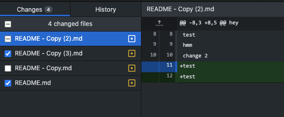 problem with deselect files for commit · Issue #13984 · desktop/desktop · GitHub