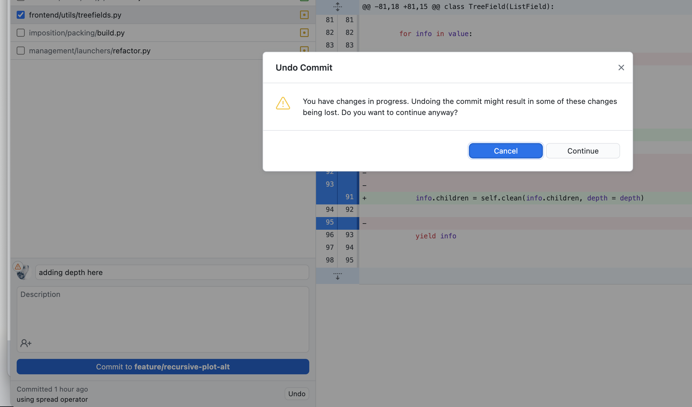 Impossibile to deactivate undo prompt · Issue #15134 · desktop/desktop · GitHub