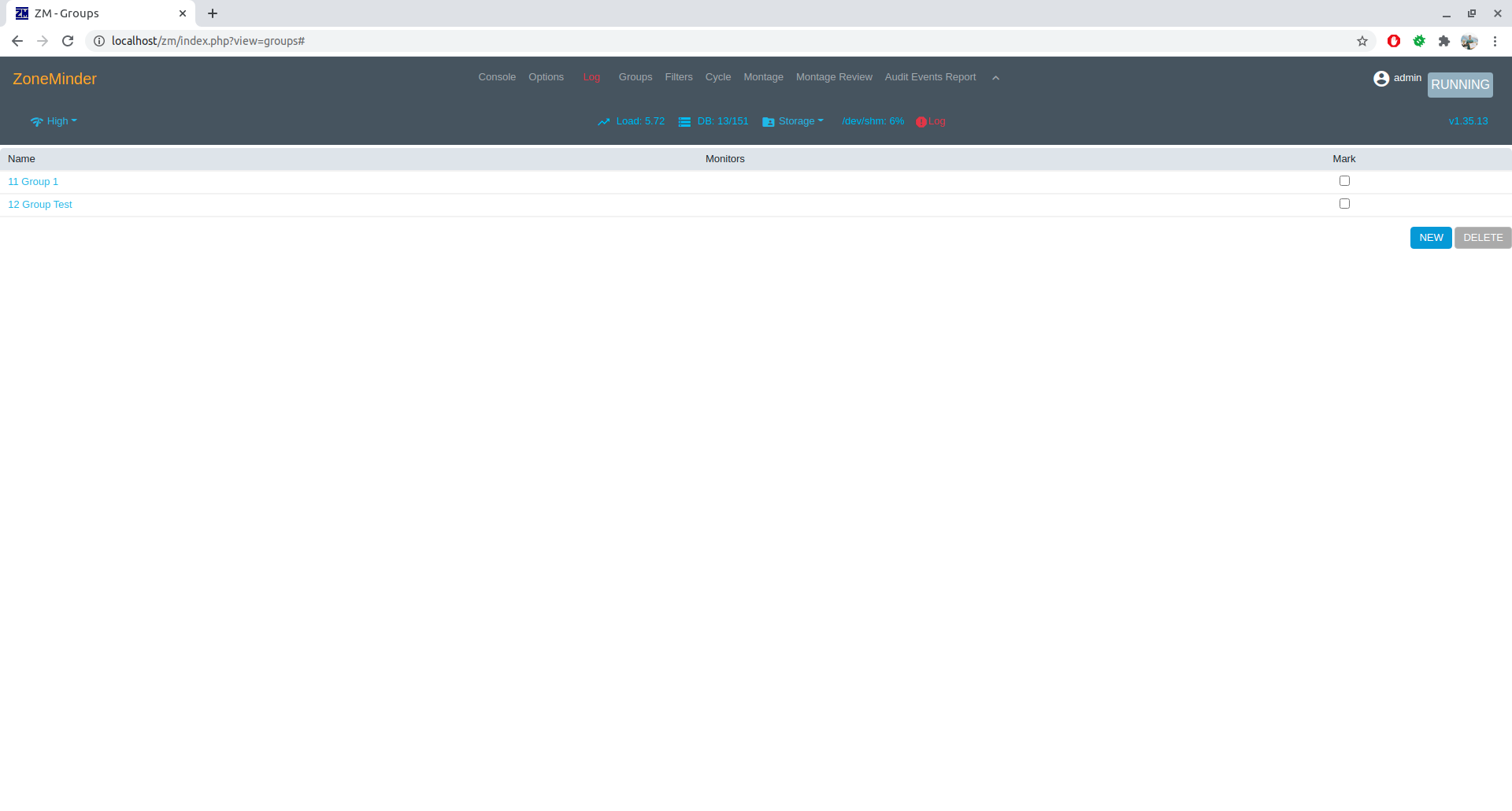 Can not edit group and error when delete group · Issue #3088 · ZoneMinder/zoneminder · GitHub