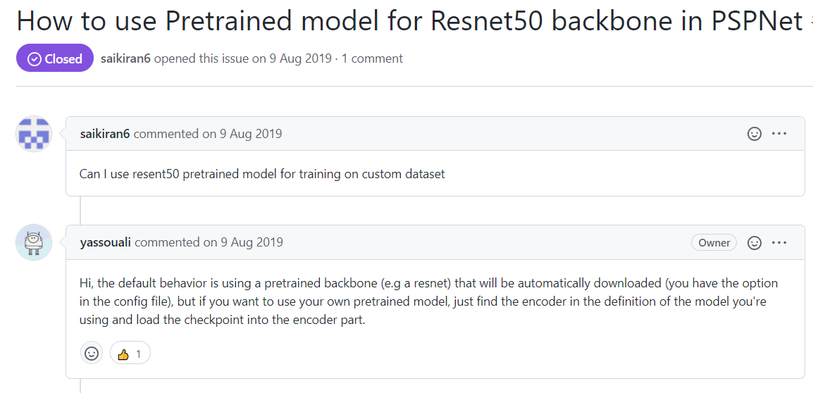 How To Modify Pre Training Weights · Issue 132 · Yassouali Pytorch Segmentation · Github
