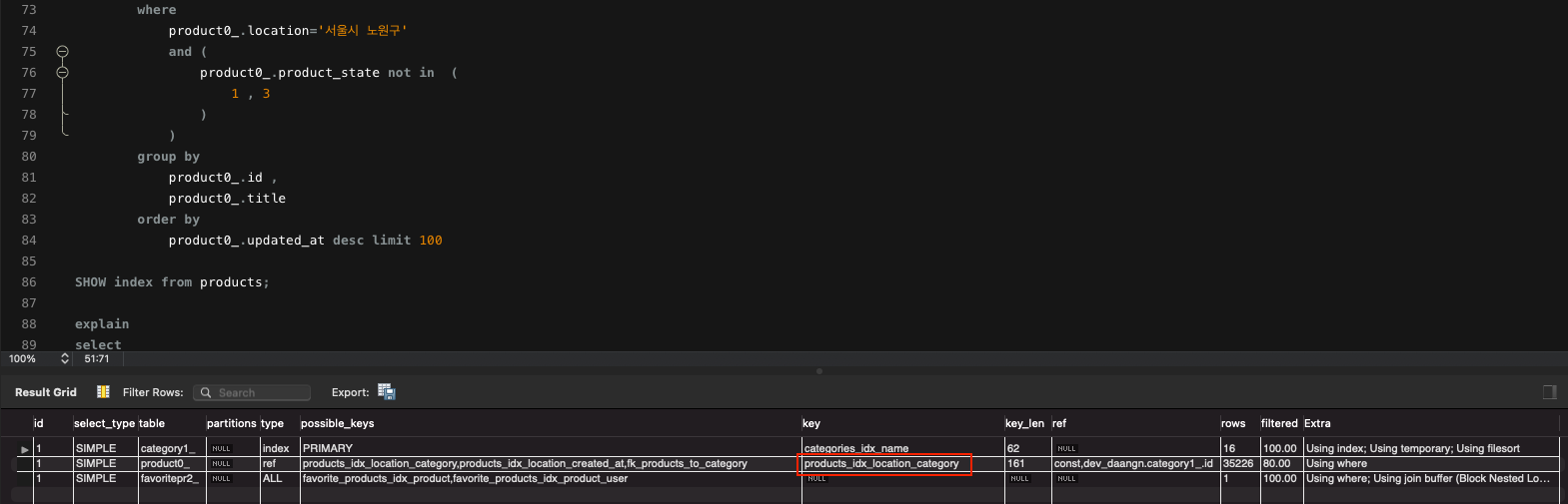 products domain index 이슈 · Issue #112 · daangn-daangn/daangn-server · GitHub