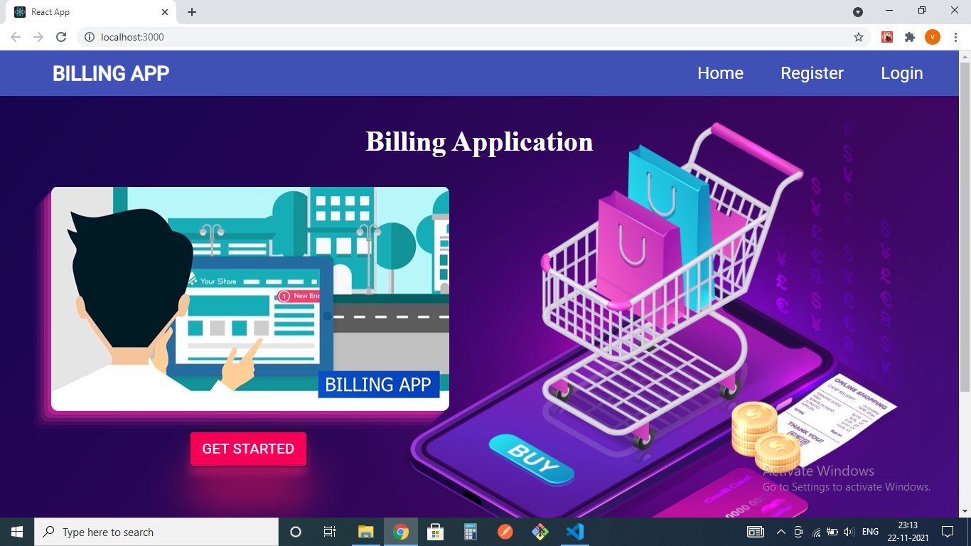 GitHub - vikram221092/Billing-App: Billing Application React-Redux