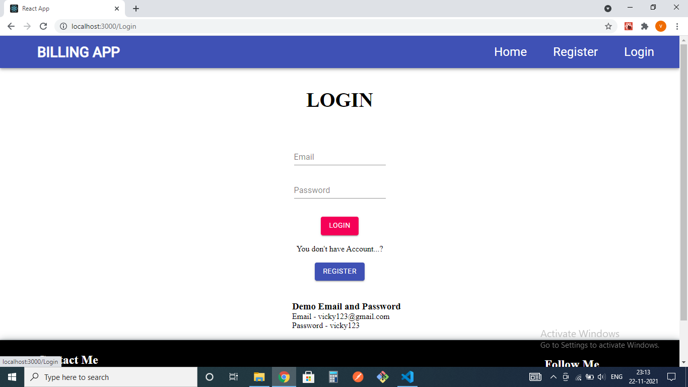 GitHub - vikram221092/Billing-App: Billing Application React-Redux
