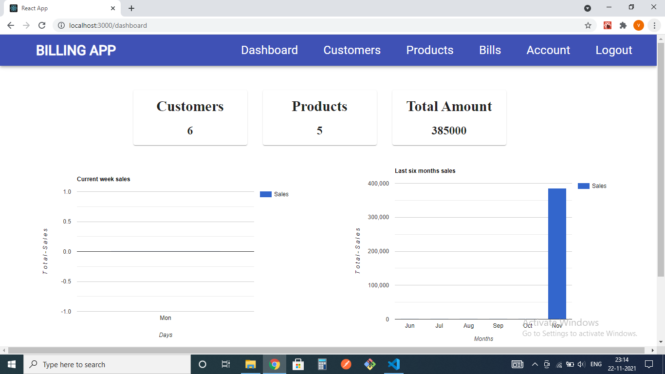 GitHub - vikram221092/Billing-App: Billing Application React-Redux