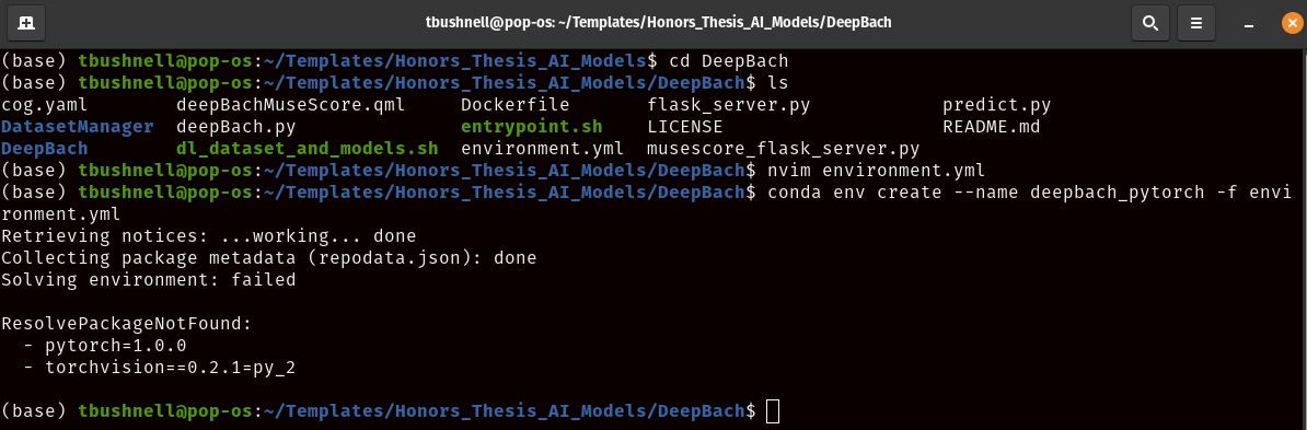 Can't Install Using the Anaconda Instructions in the README · Issue #89 · Ghadjeres/DeepBach ...
