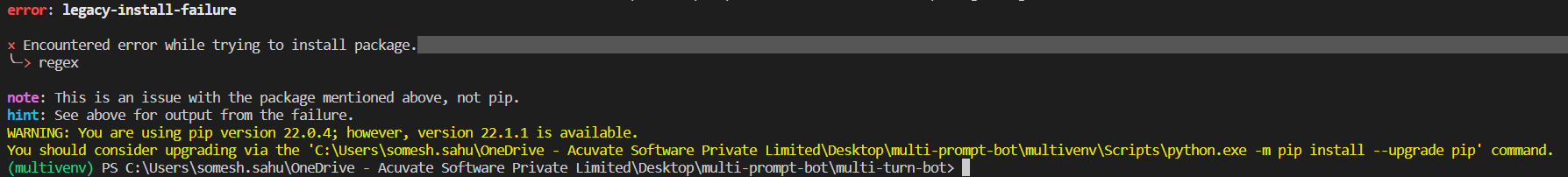 botbuilder-dialogs {legacy-install-failure} · Issue #1943 · microsoft/botbuilder-python · GitHub