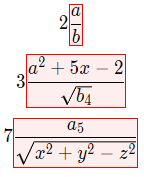 Background color for math in display mode: Rendering a zero-padding box ...