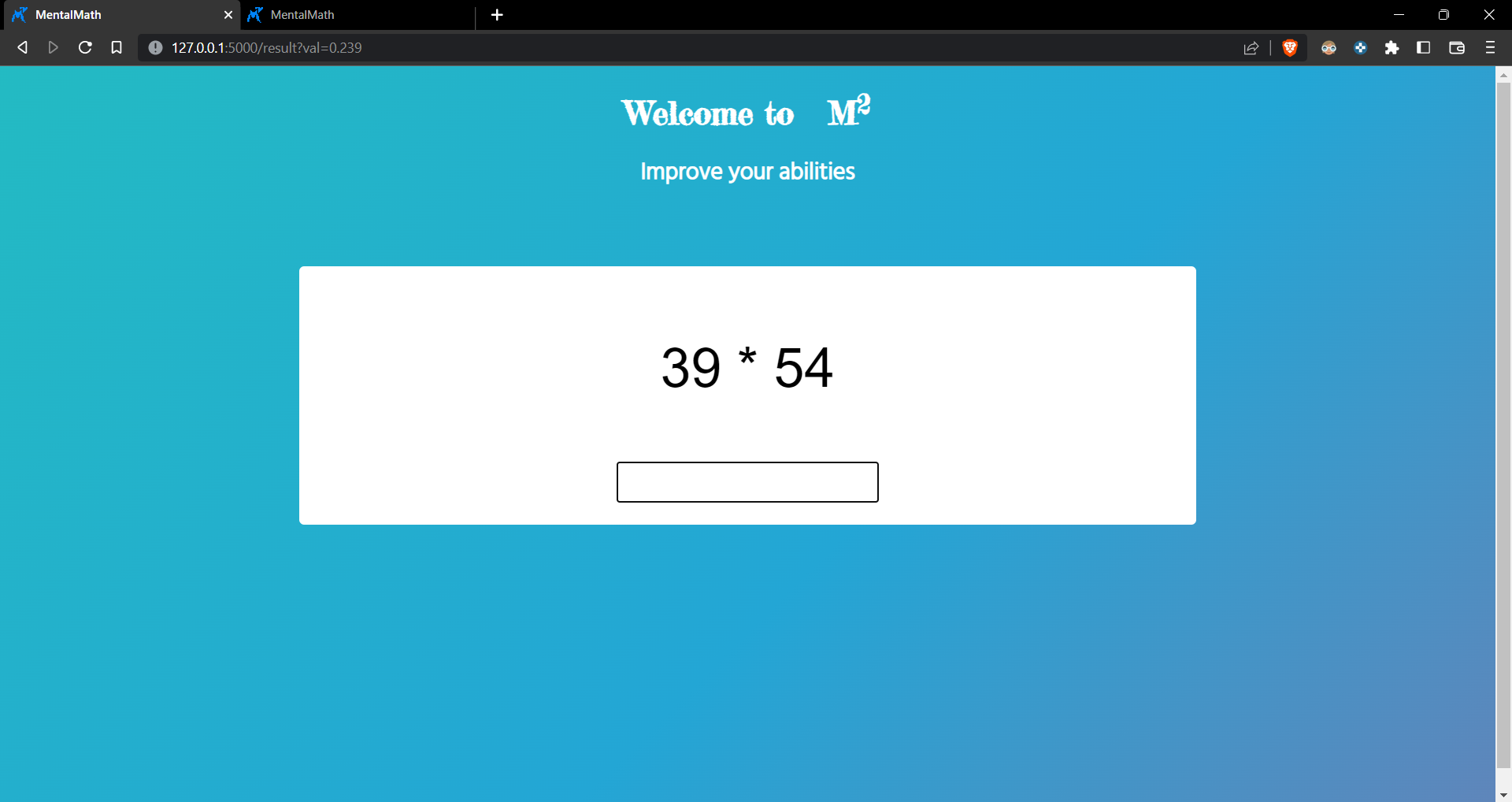 GitHub - sagarjgb/MentalMath: Simple web app using Flask to improve user calculation skills