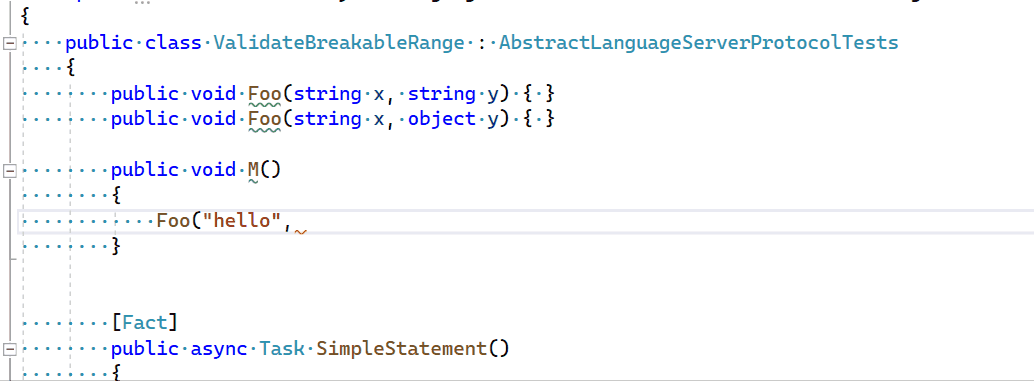 string keyword is added by IntelliSense in error when specifying ...