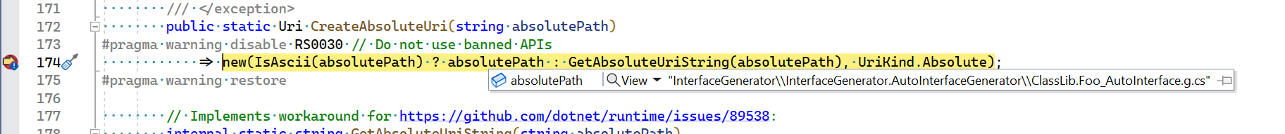 Go to Definition fails over LSP for source generated files · Issue #69595 · dotnet/roslyn · GitHub