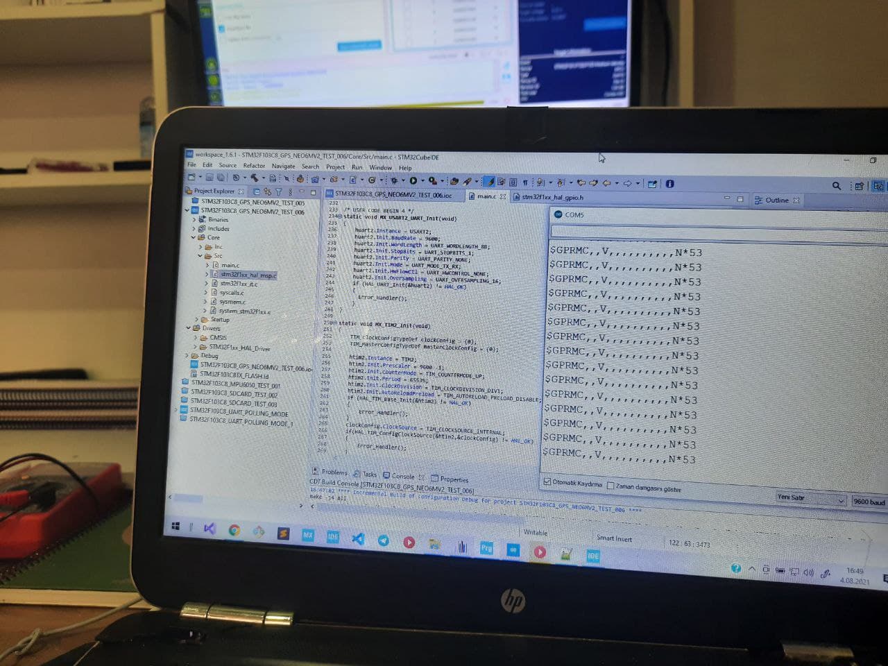Github Furkanncskn Stm32f103c8 Gps Data Received From The Gps Neo
