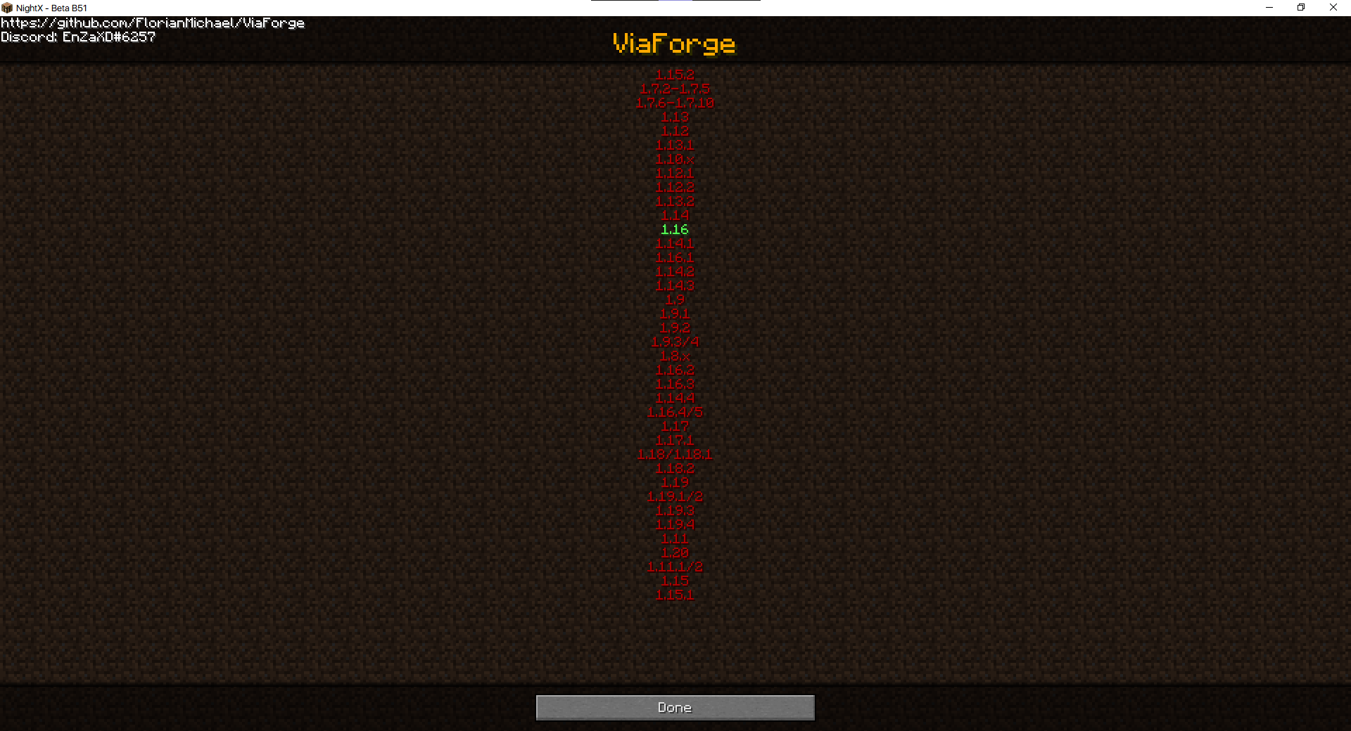 Can T Connect 1 16 Servers With 1 8 9 Viaforge · Issue 64 · Viaversion Viaforge · Github
