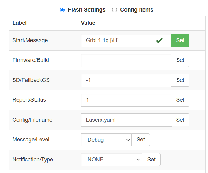 Unable to connect with Lightburn GRBL (1.1f or later) · Issue #898 · bdring/FluidNC · GitHub