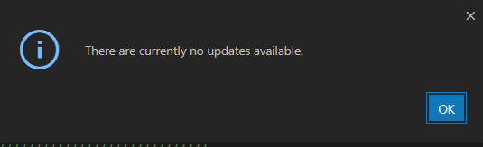 Replace the no-update dialog box with a pop-up notification · Issue ...