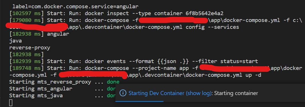 Vscode remote container fails to docker-compose services · Issue #4265 · microsoft/vscode-remote ...