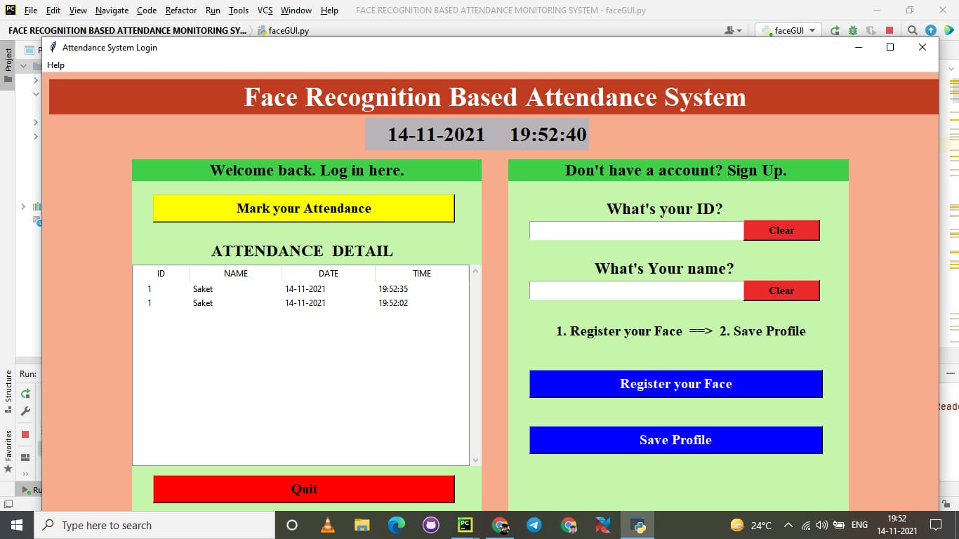GitHub - Saket1062/Face-recogination-based-attendence-system