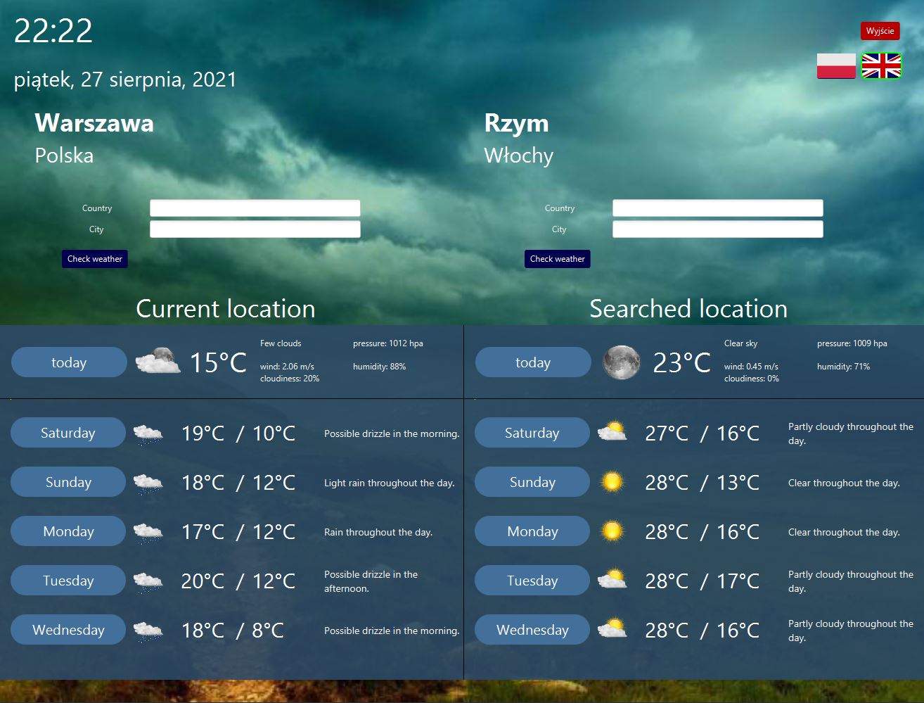 GitHub - Filip-92/weather-app: JavaFX weather app, displaying the ...