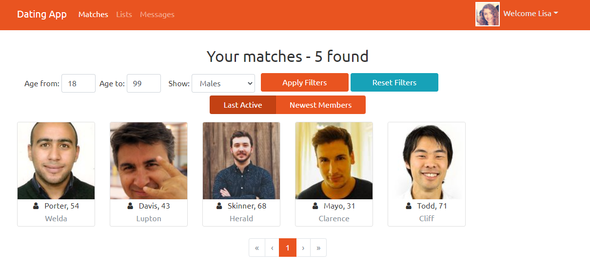 GitHub - Filip-92/DatingApp: Web application built using ASP.NET Core API (.Net 5.0) and Angular 10
